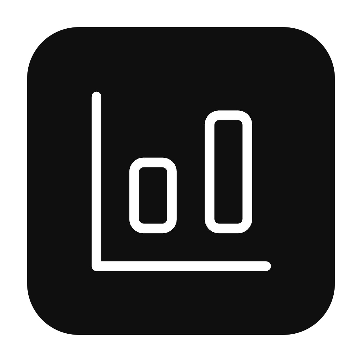 Bar Chart Big icon for SaaS logo | LogoFast