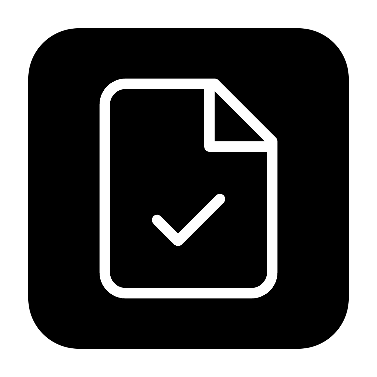 File Check icon for SaaS logo | LogoFast