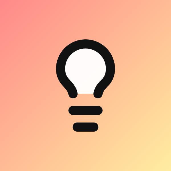 Lightbulb icon for SaaS logo | LogoFast
