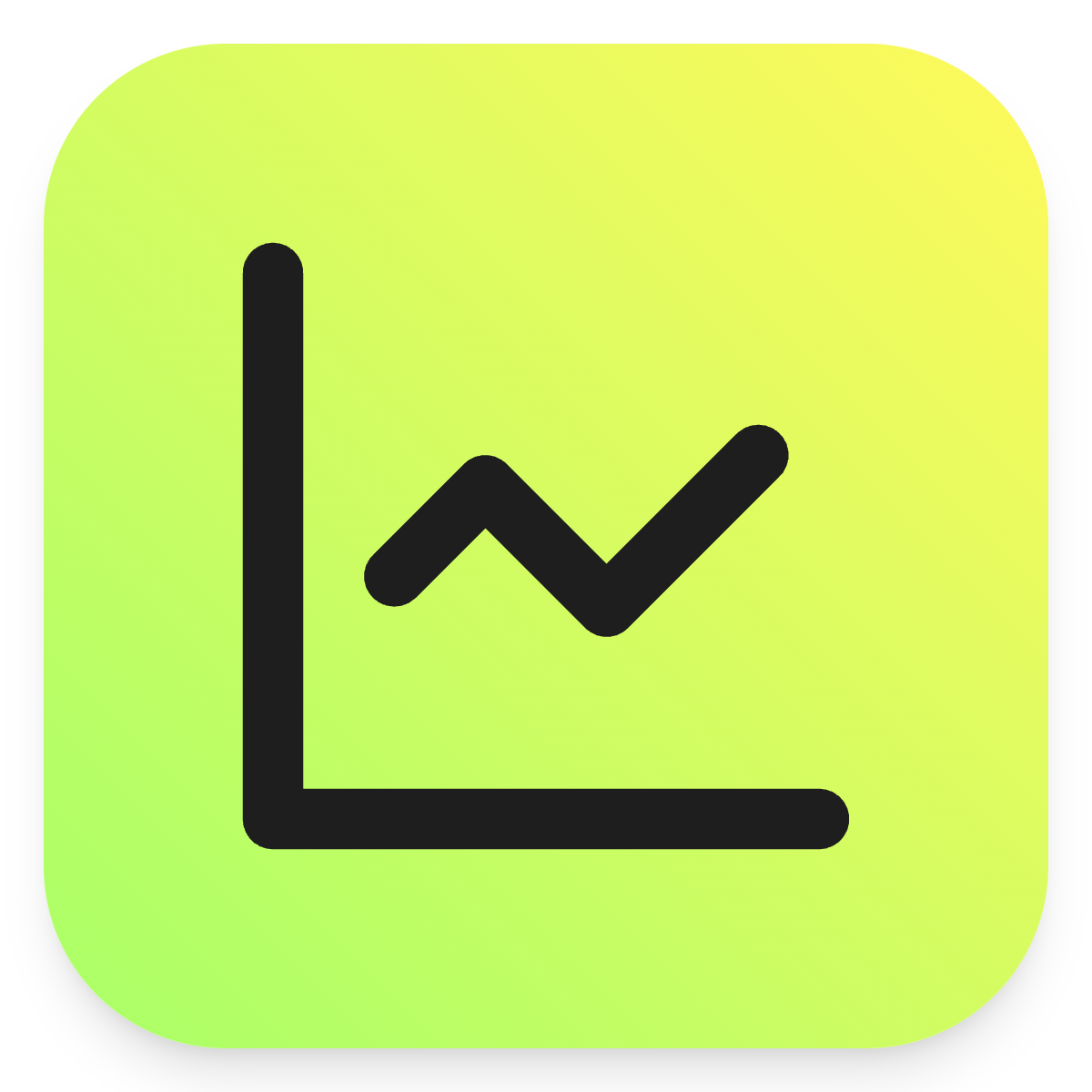 Line Chart icon for SaaS logo | LogoFast