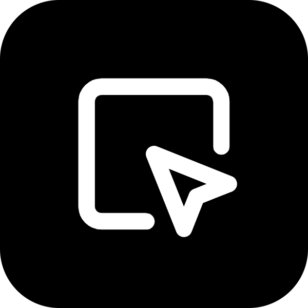 Mouse Pointer Square icon for SaaS logo | LogoFast